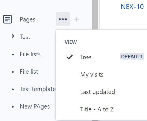 How do I show a page tree in the sidebar of the cl...