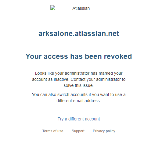 access revoked problem