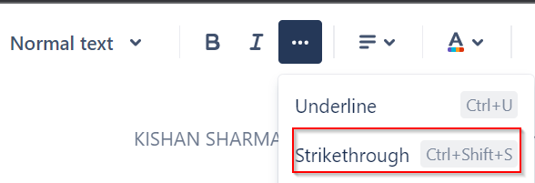 Trying to find out where I find the strike out whe...
