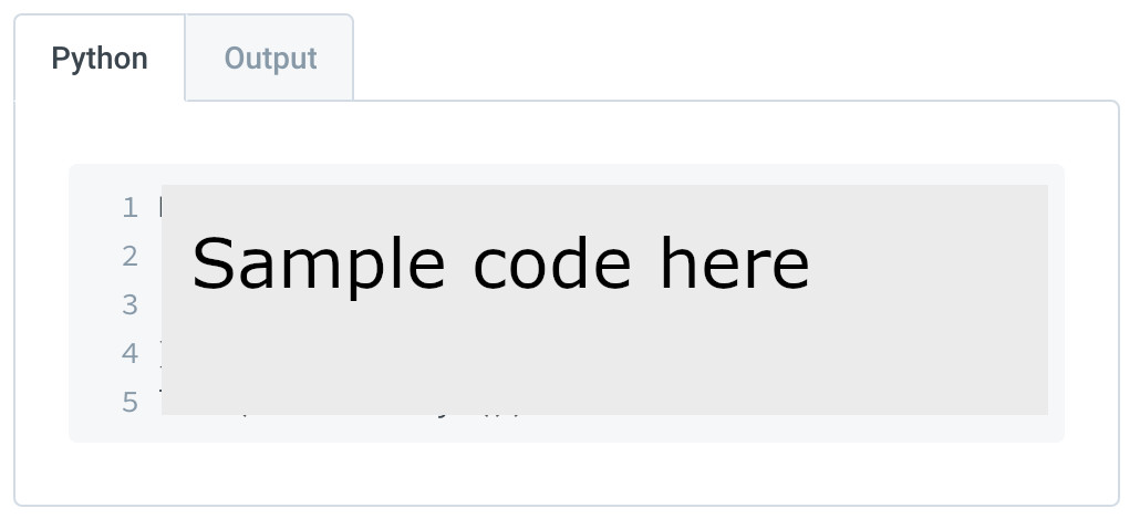 Solved: Can we have multiple tabs on the code snippet