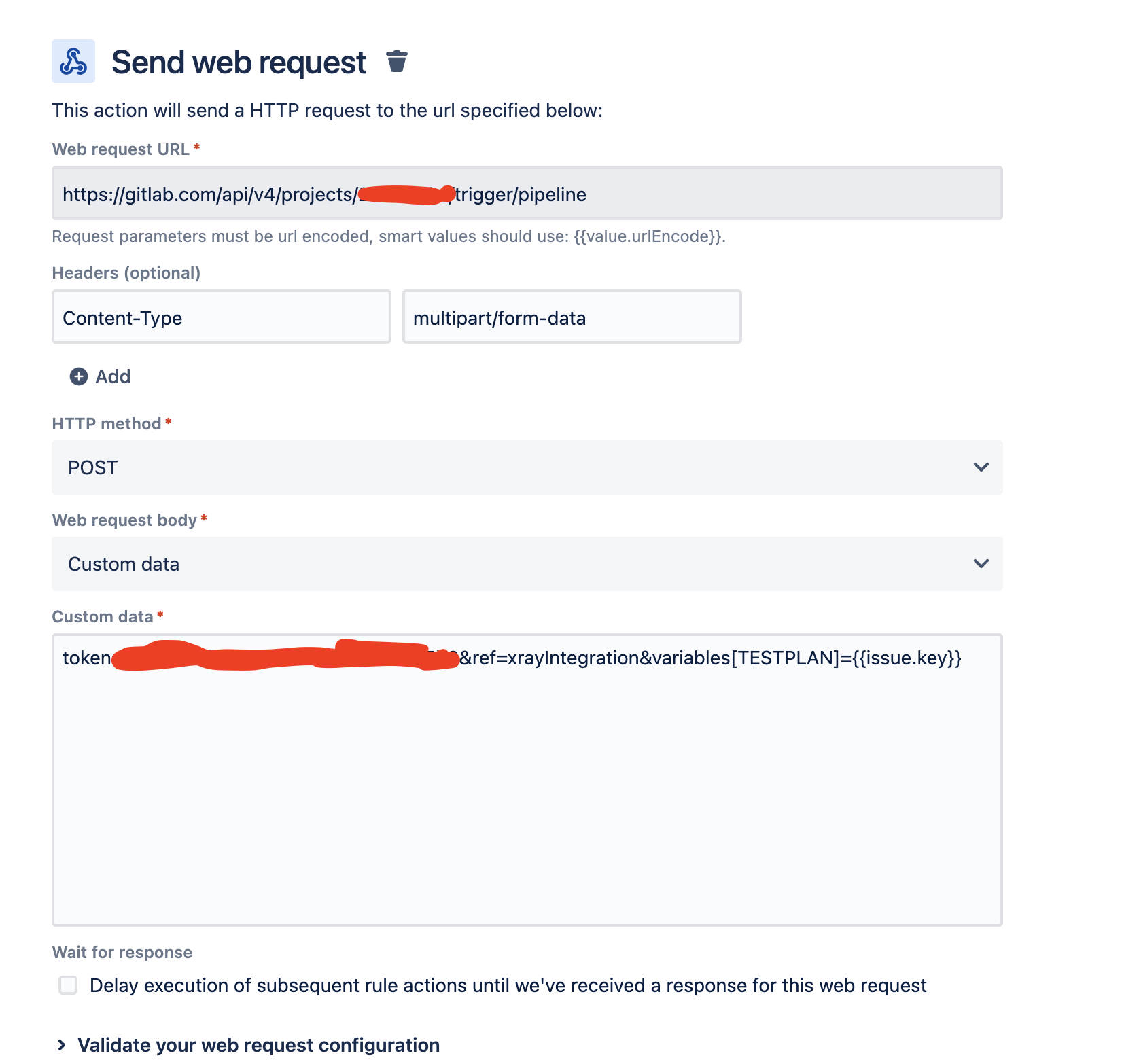 Trigger GitLab pipeline from various Jira Test Pla...