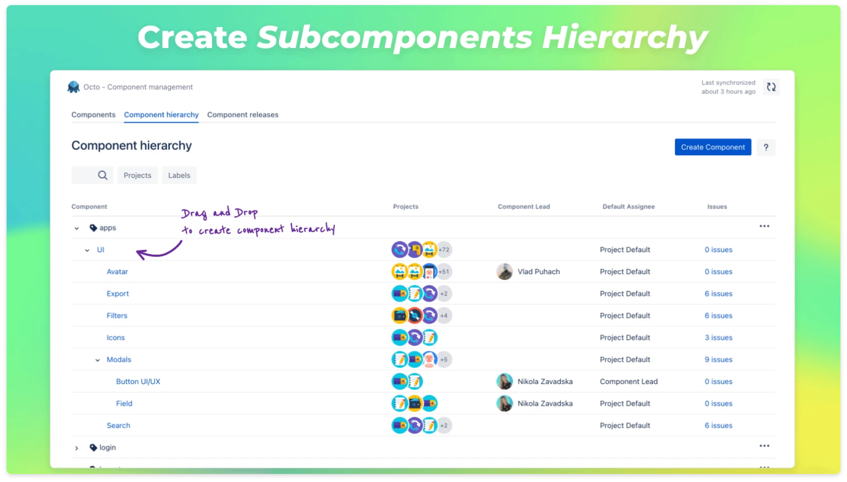 Octo feature update - Jira component management hi... - Atlassian Community