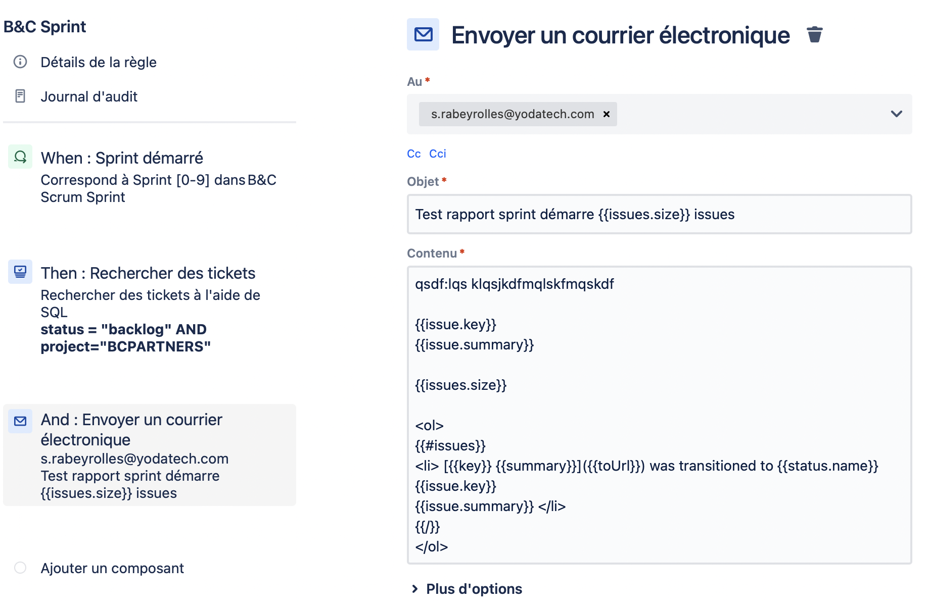 Solved: Jira Automation Email - Loop Through Issues for ea...