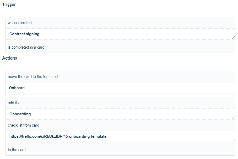 Adding a checklist to an existing card automatical...