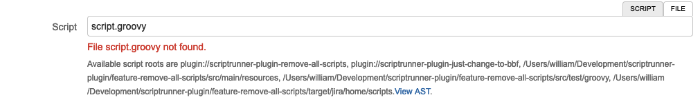 Solved: ScriptRunner Script Roots