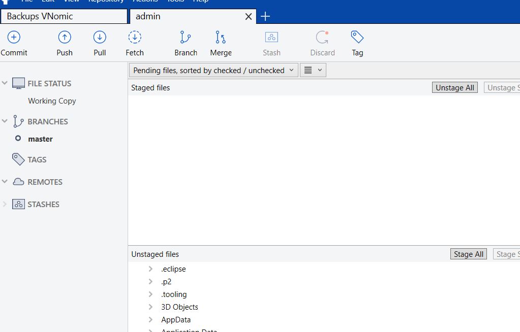 How to delete repository with tab in sourcetree?