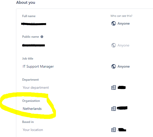 How to use a user profile attribute in the issue v...