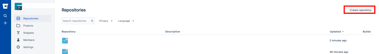 My repositories are not showing: how can I see the...