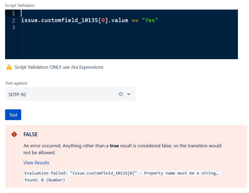 Solved: How to validate checkbox Jira cloud