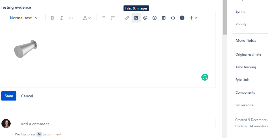 Solved: Add attachments in a transition screen