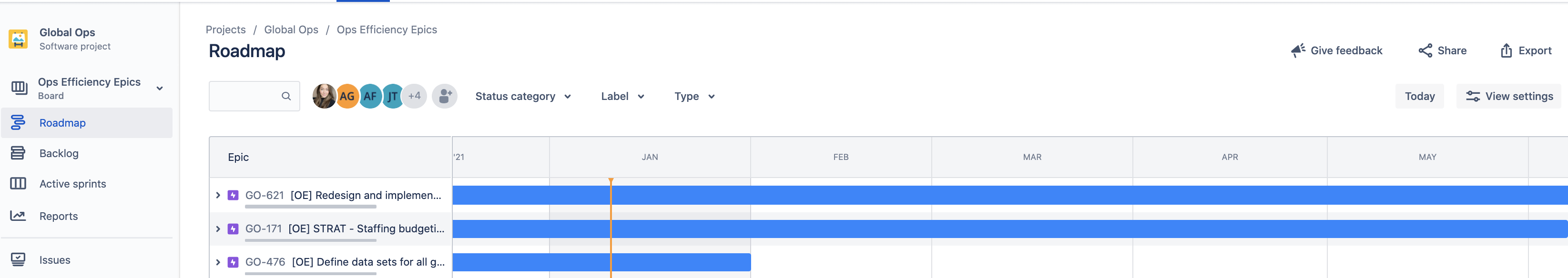 Solved: Sprints are not visible on the roadmap