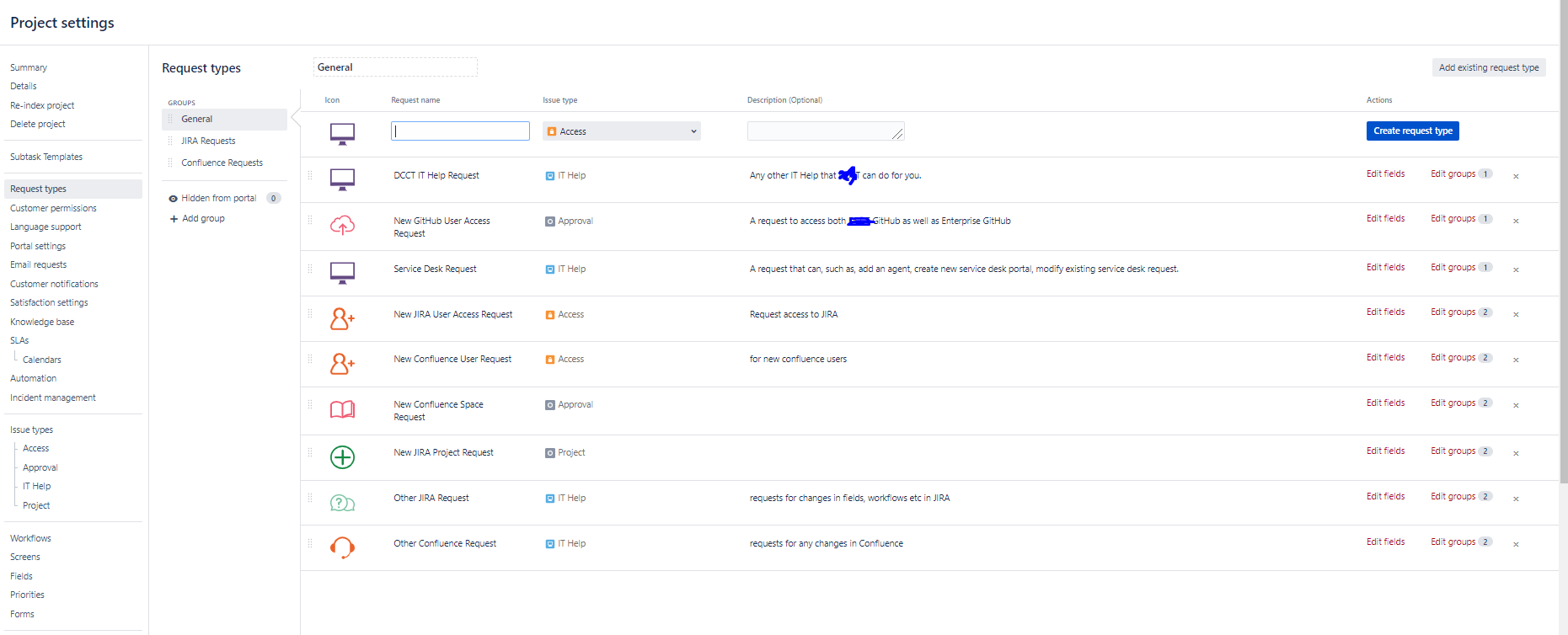 How to add a new request type portal for Jira serv...
