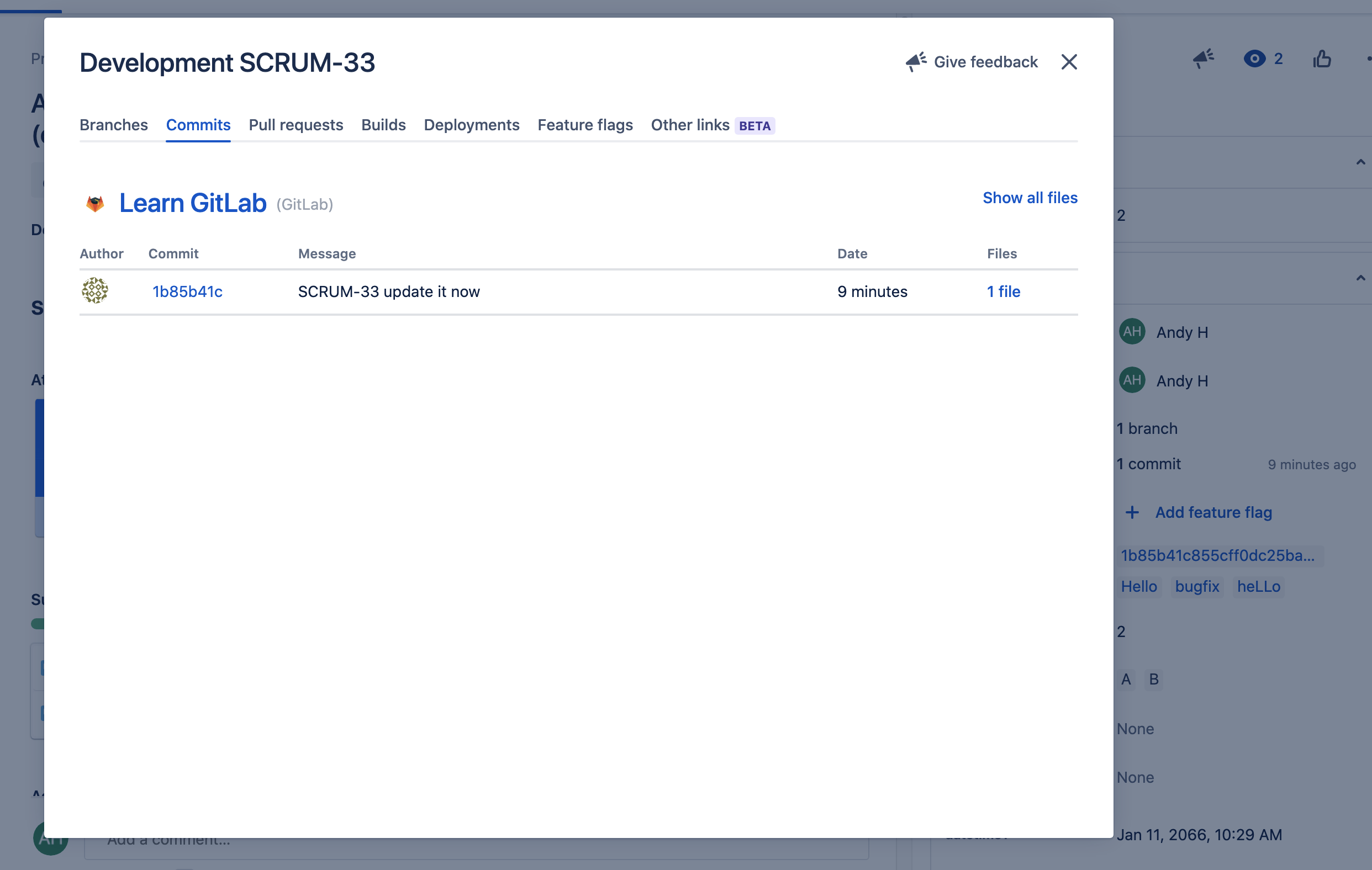 Gitlab integration goes only one way
