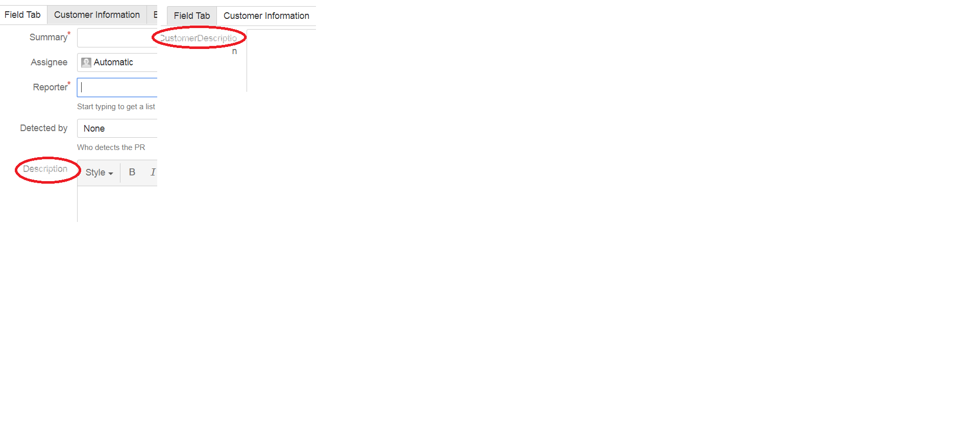 Solved: How can I add text to description field?