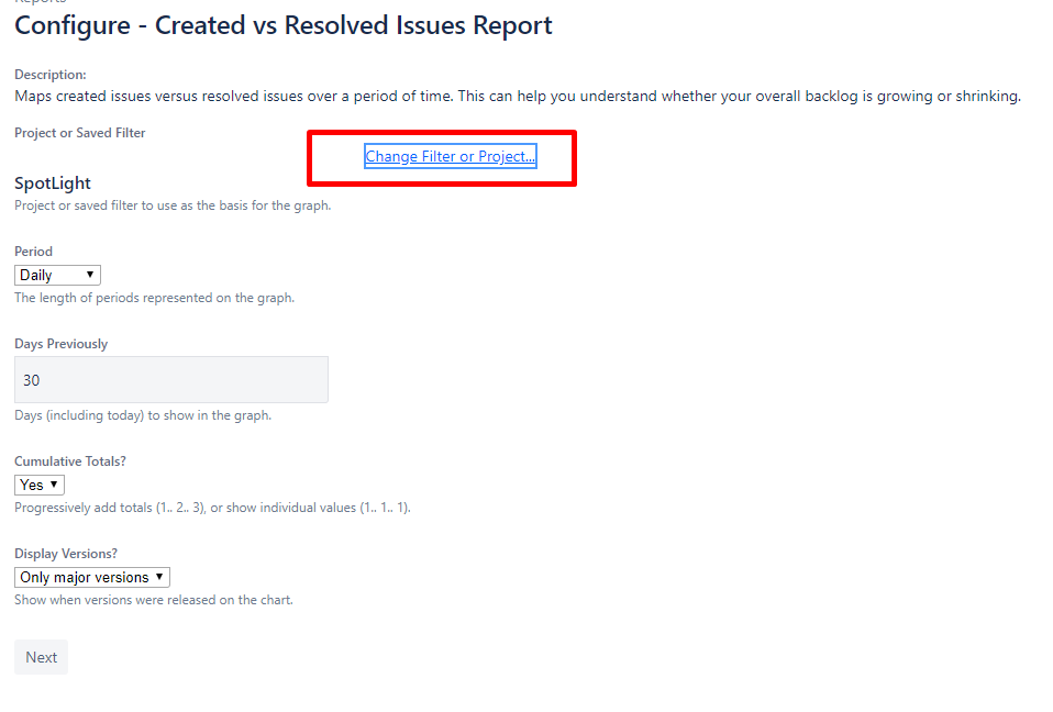 How to generate Create Vs Resolved Report for one ...