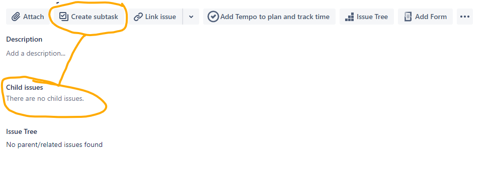 Subtask/Child Issues