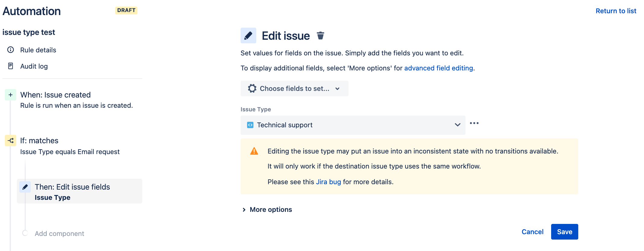 Solved: Edit Request Type Automation in Team-Managed Proje...