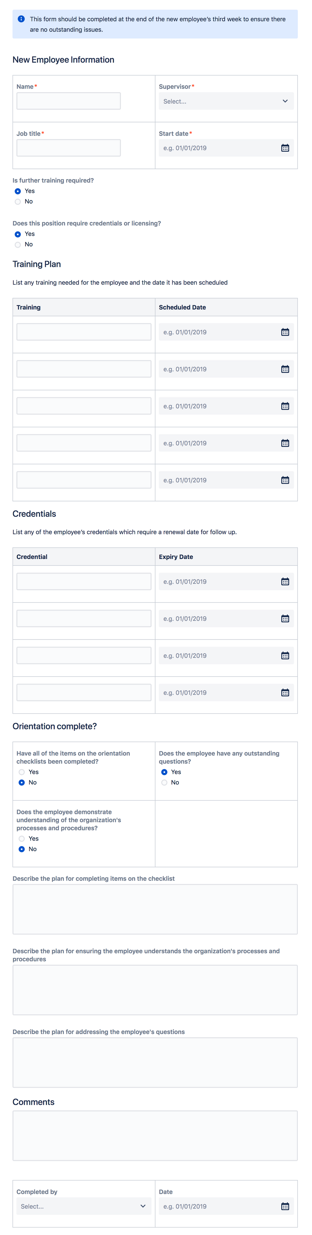 New Employee Onboarding Use Case with Forms | Jira Service Management
