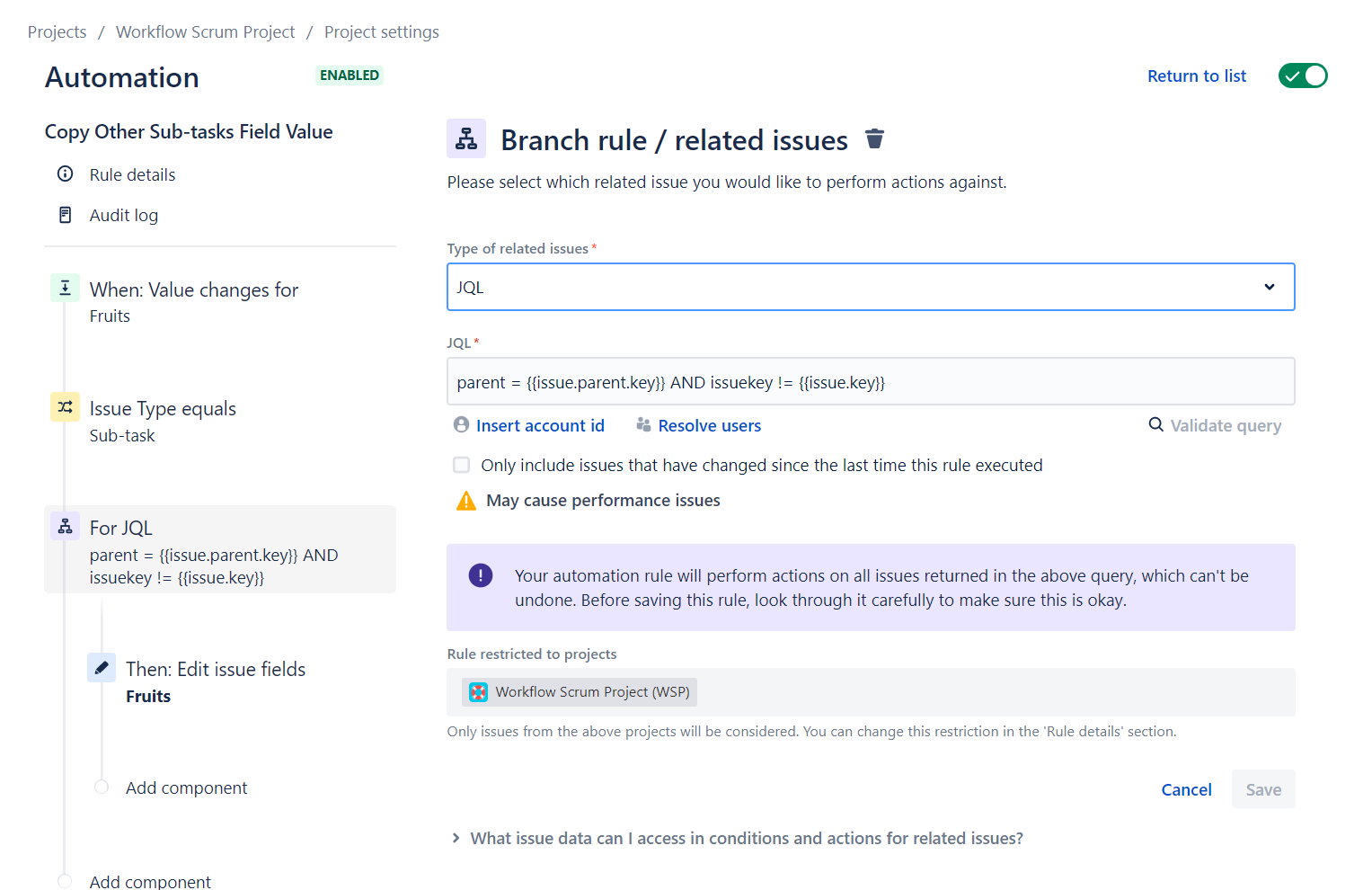 Solved: Automation rule loop from subtask → parent → other...