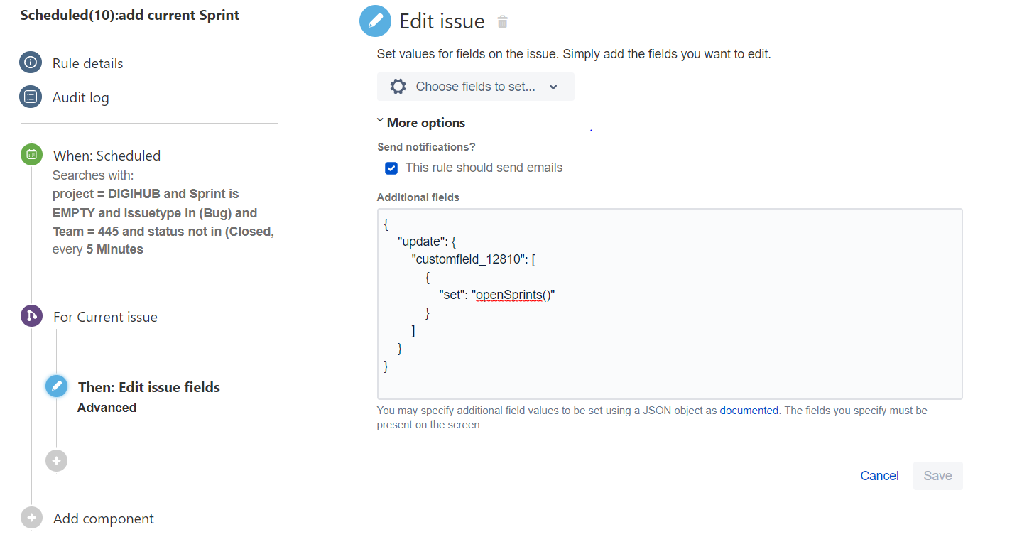 How to use function in JSON?