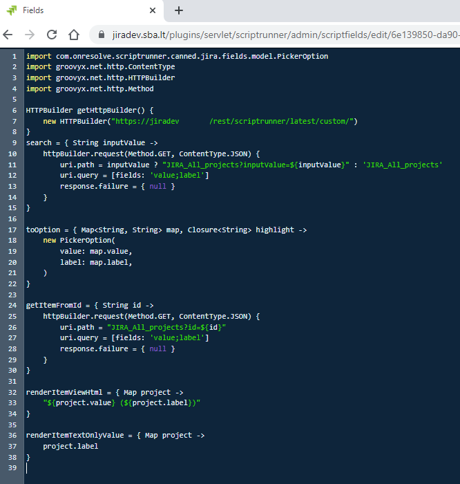 Scriptrunner Custom Picker Field Rest Api