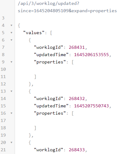 Solved: expand option in worklog JIRA rest api not working