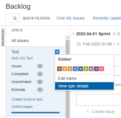 Solved: Epic Status configuration