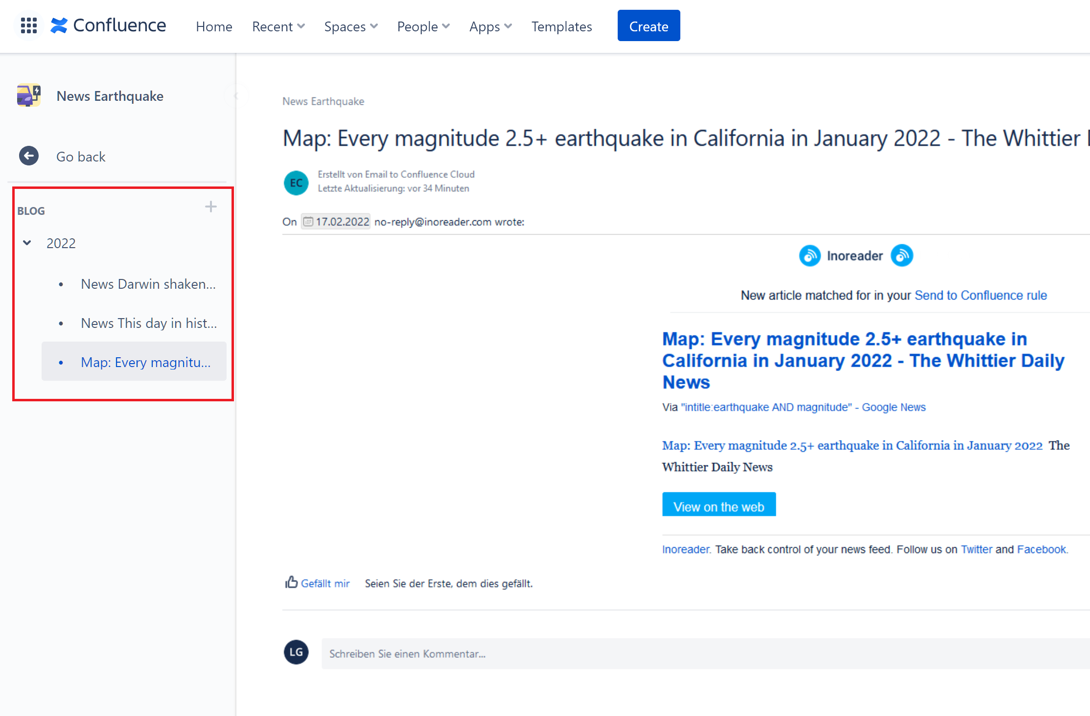 Solved: Confluence Cloud - How do you add an RSS Feed into...