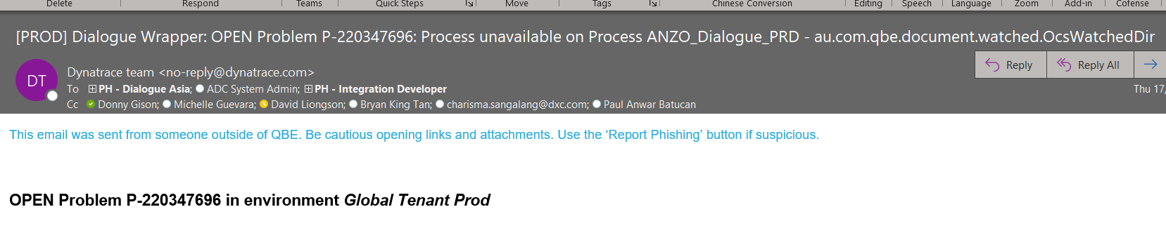 Solved: Auto Close Dynatrace alert