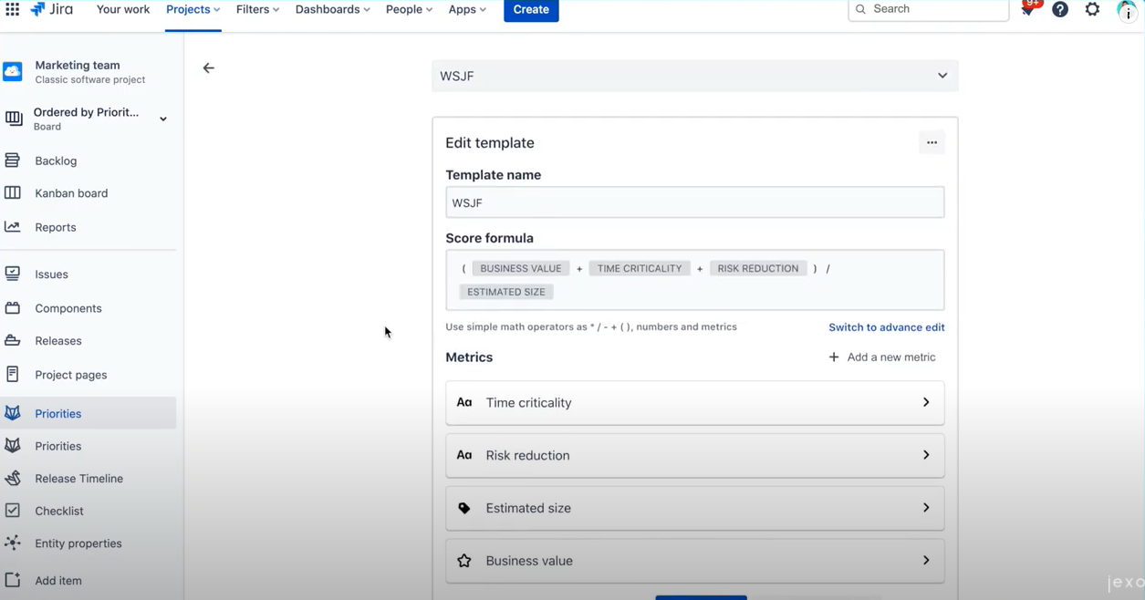 How use WSJF Prioritization in Jira Backlog