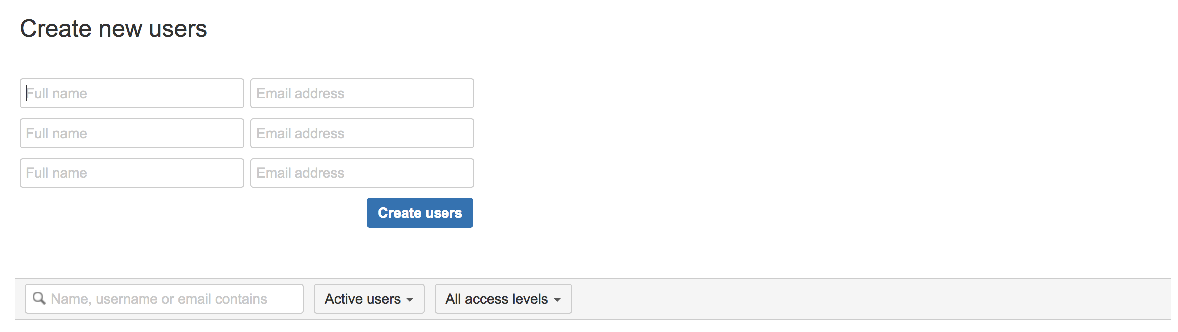 Can't Create usernames for new accounts