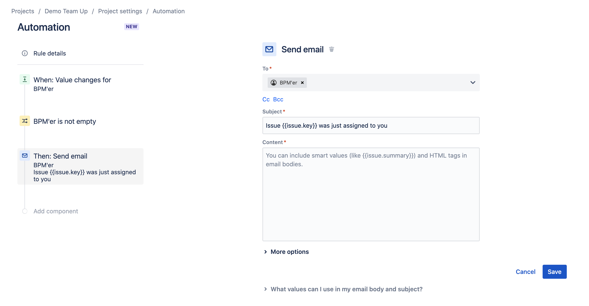 Solved: Email Notification when someone is assigned as the...