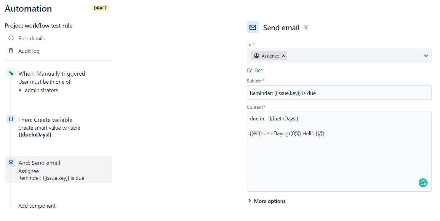 Solved: Jira automation - smart values conditional logic d...