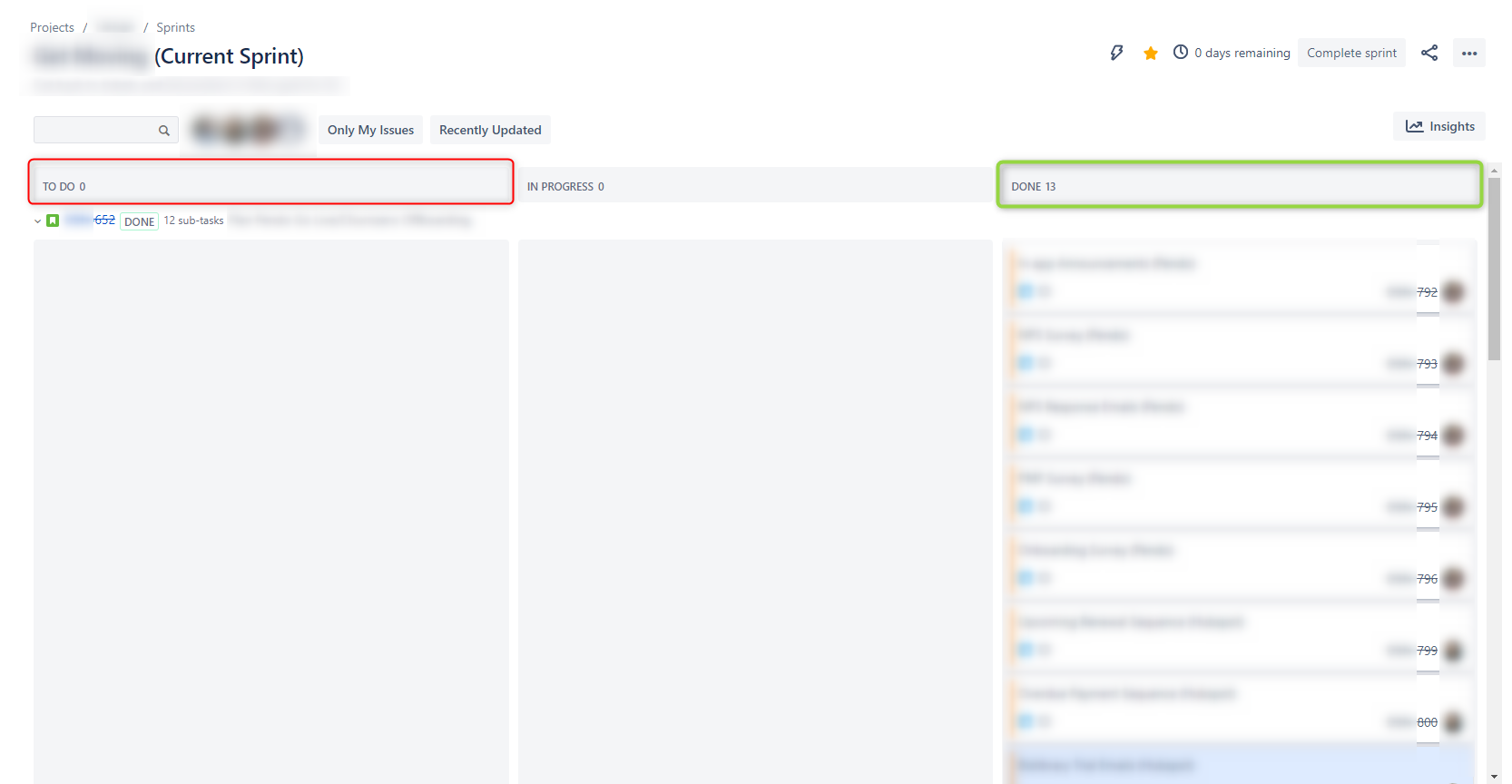 Solved: Sprint cannot be completed as there are incomplete...