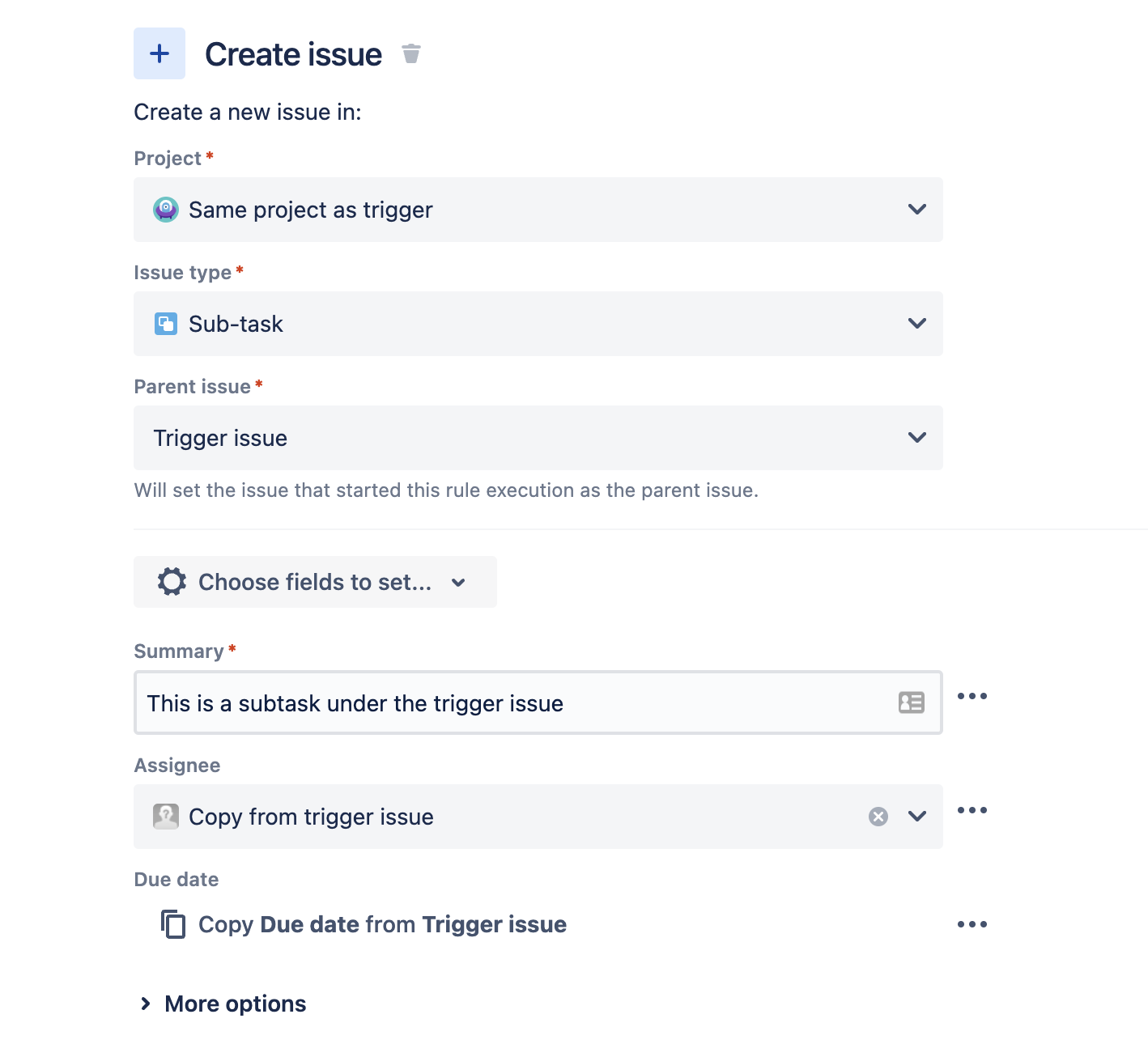 Solved: Jira Automation - Creating Subtasks and Copying Va...