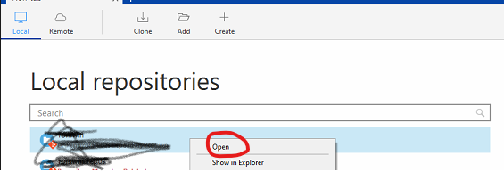 cannot open local repository in sourcetree with bi...
