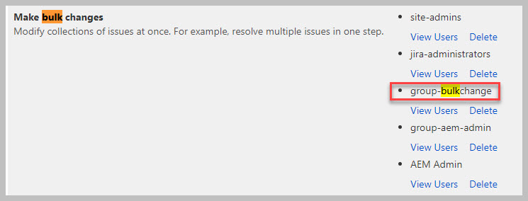 Permission for bulk change for particular role or ...