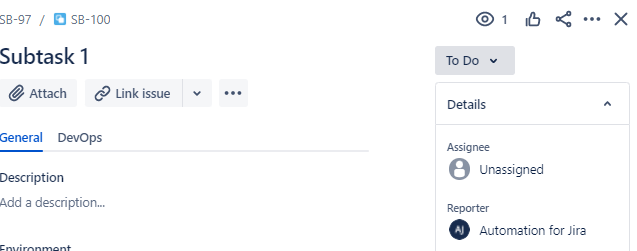 Solved: Jira automation : Creating a linked issue with sub...