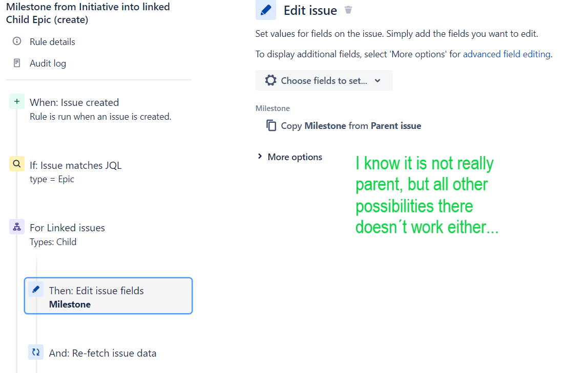 Solved: Automation rule to inherit field value through com...