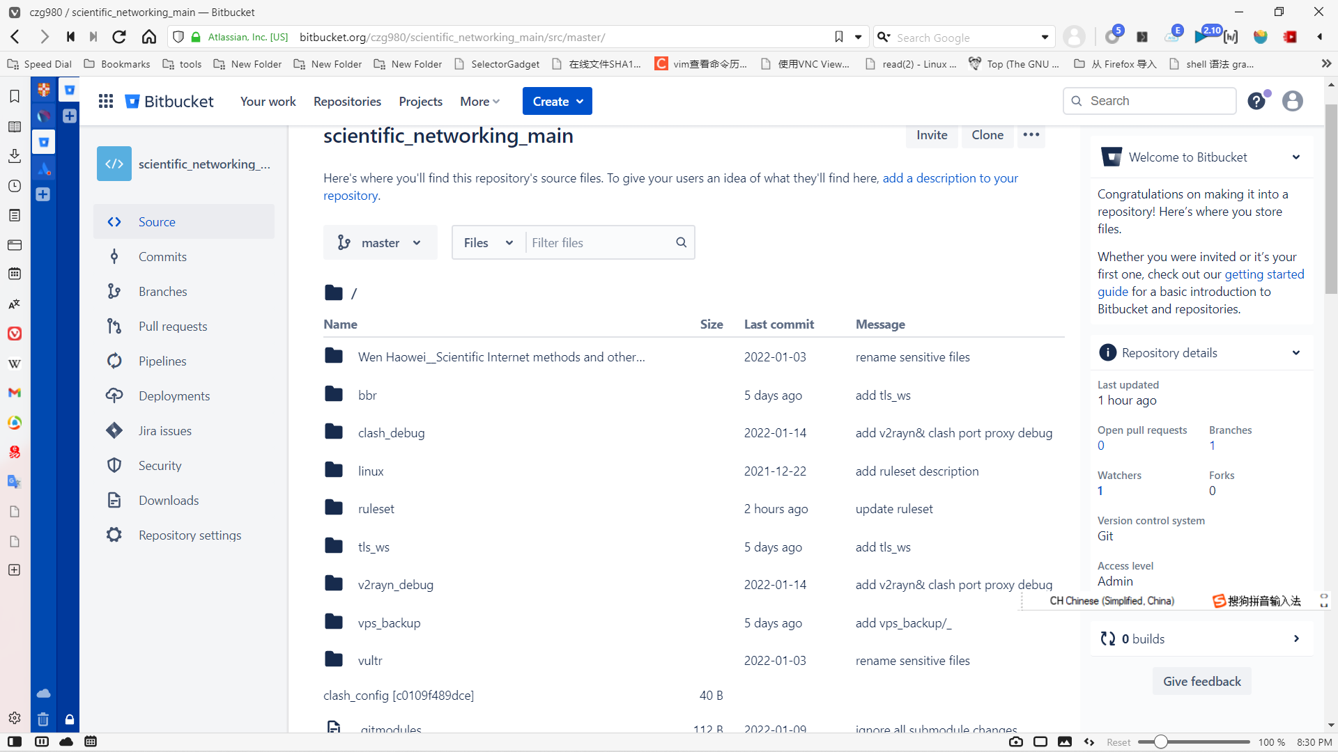 Unable to view/access my source code
