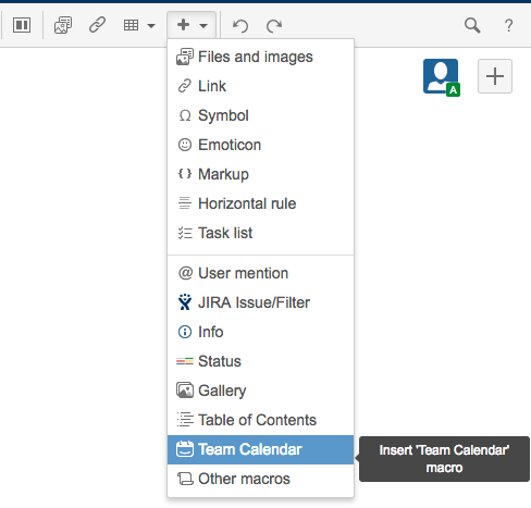 How should I add calendar in Confluence version 5....