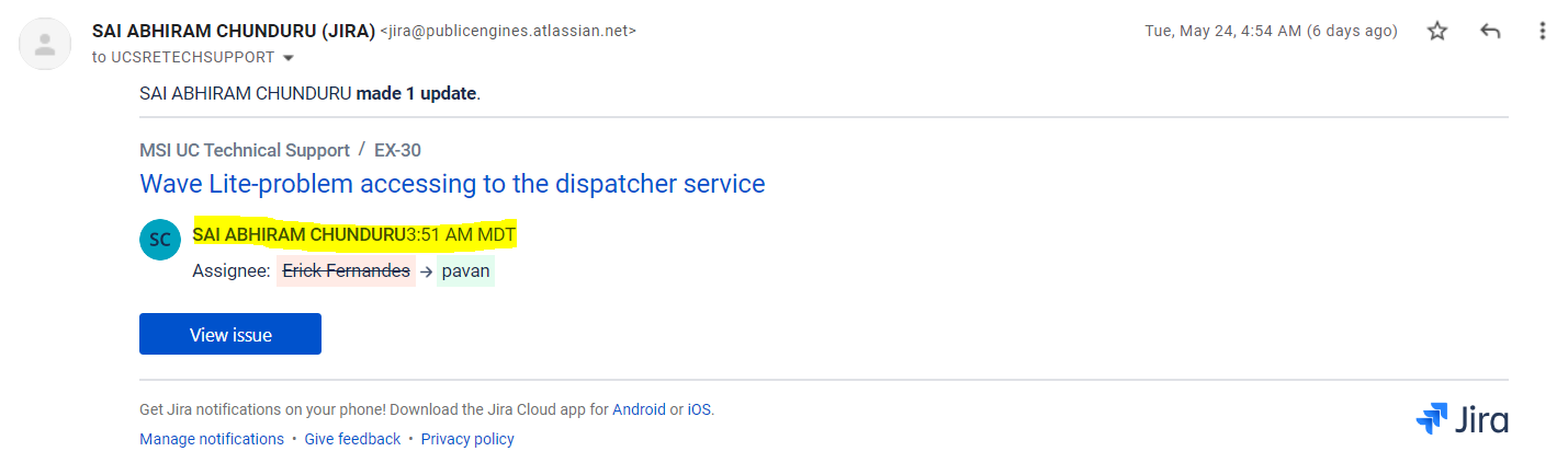 Modify the HTML email notification - JIRA Service ...