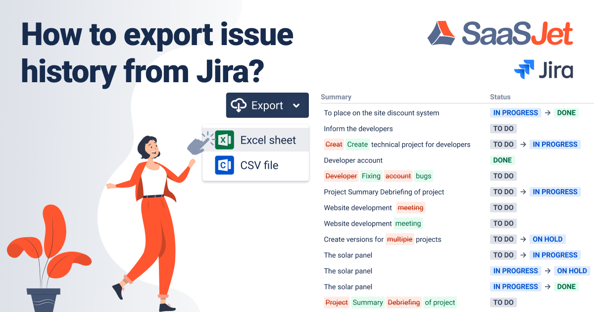 How to export issue history from Jira? - Atlassian Community