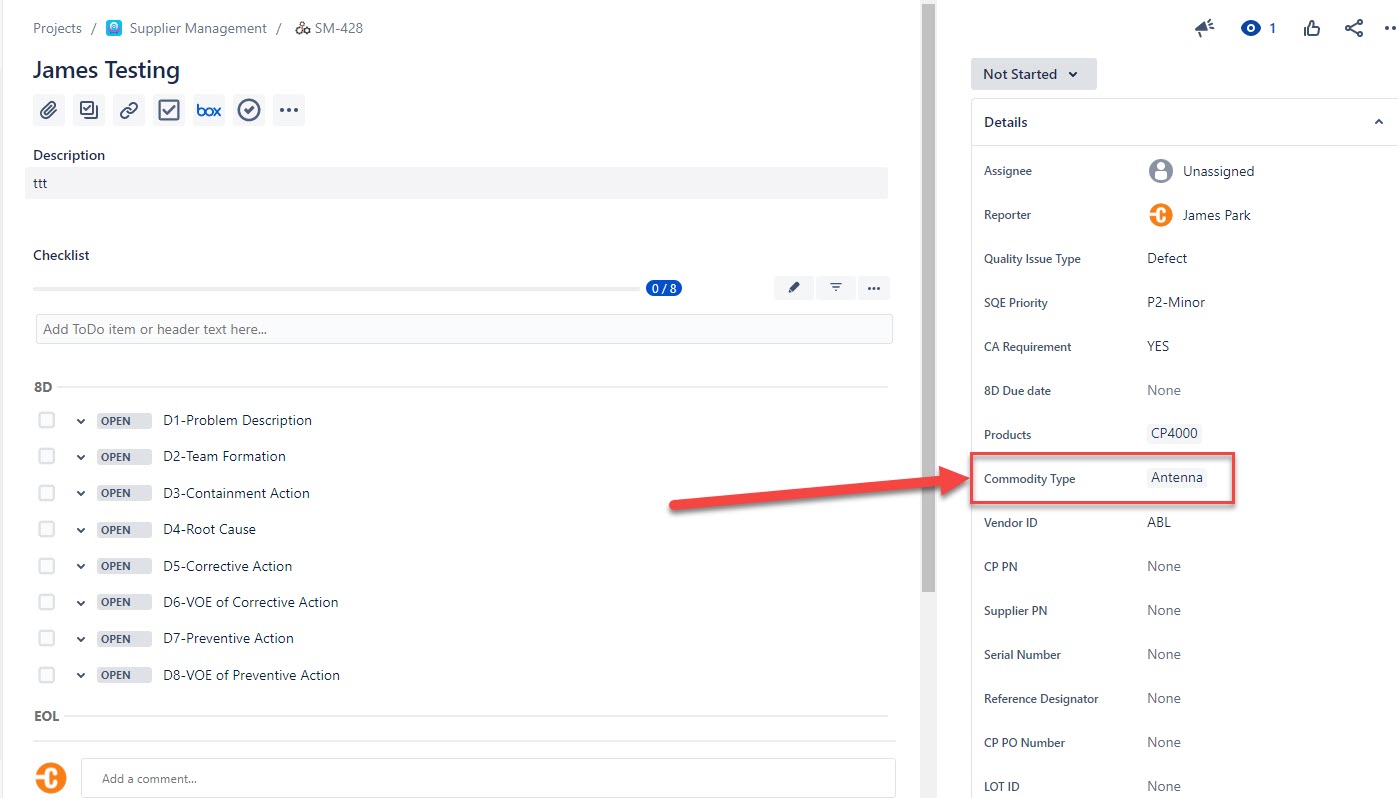A few custom field data are not populating in Conf...