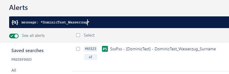 In Ops Genie Alert Query Underscore Character Fail 