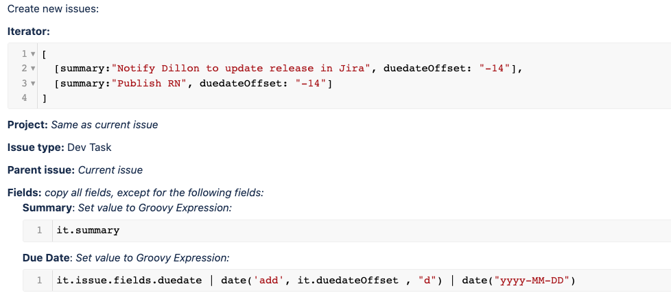 Solved: Iterator script for Duedate JMWE on multiple issue...