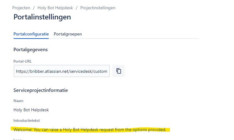 Solved: How do I change text on the SD portal page?