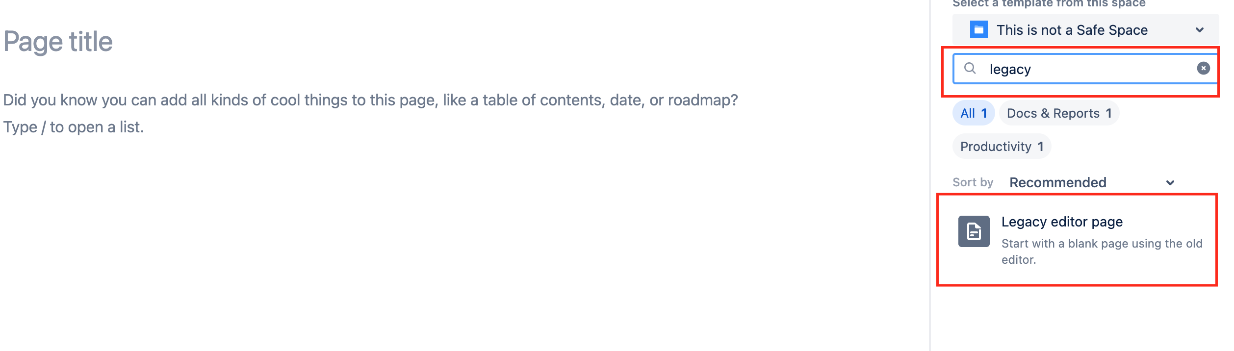 Solved: Requesting legacy editor