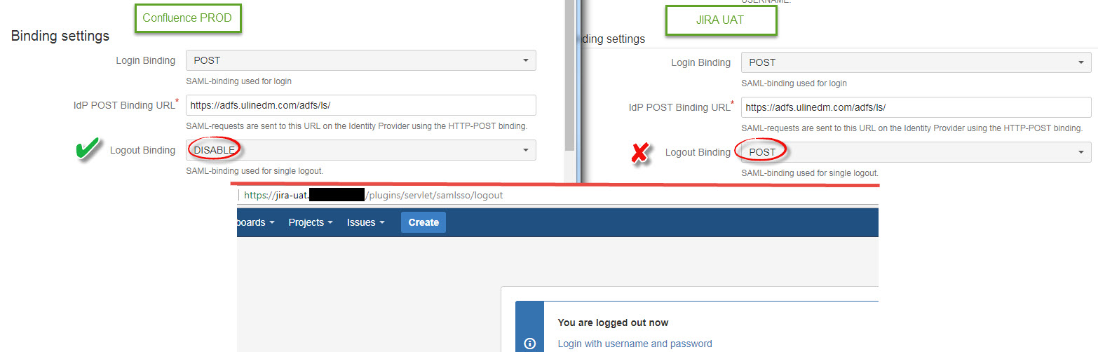 Solved: SAML SSO 2.1.1, error screen when logging out?