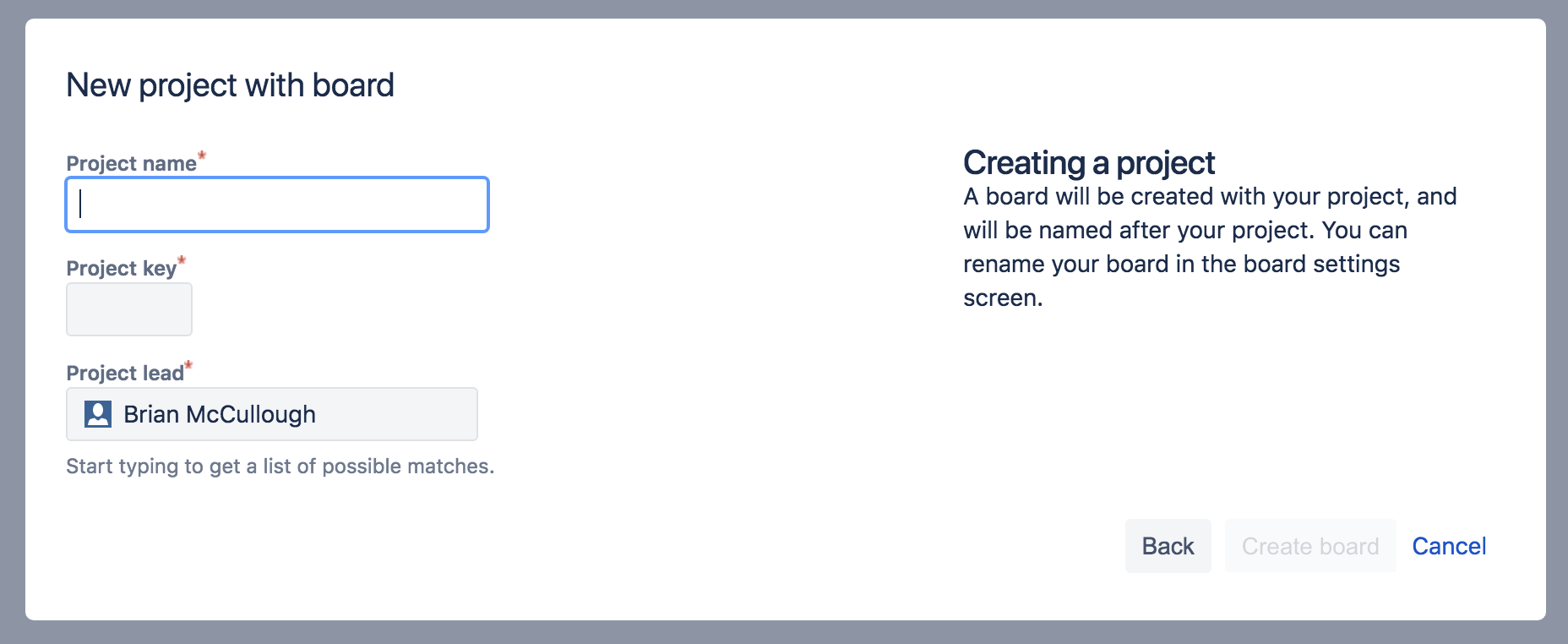 Solved: How can I setup a project with the initial project...